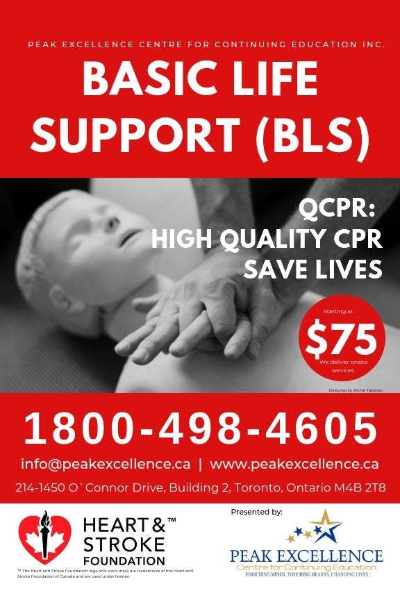 Heart & Stroke Standard First Aid & Basic Life Support (BLS) Provider ...
